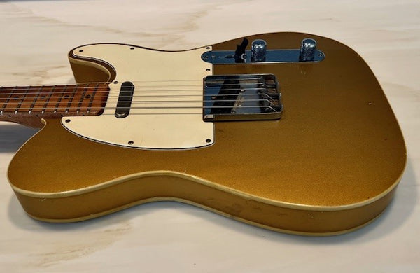 NEW Danocaster Single Cut Double Bound Firemist Gold – Watchtower Guitars