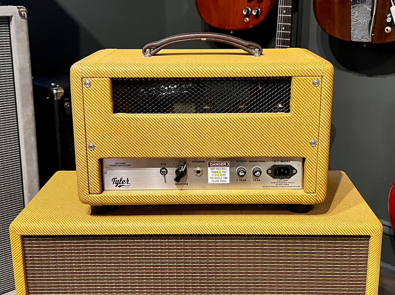 Tyler Amp Works 20-20 Head & 1x12 Cab Lacquered Tweed – Watchtower Guitars