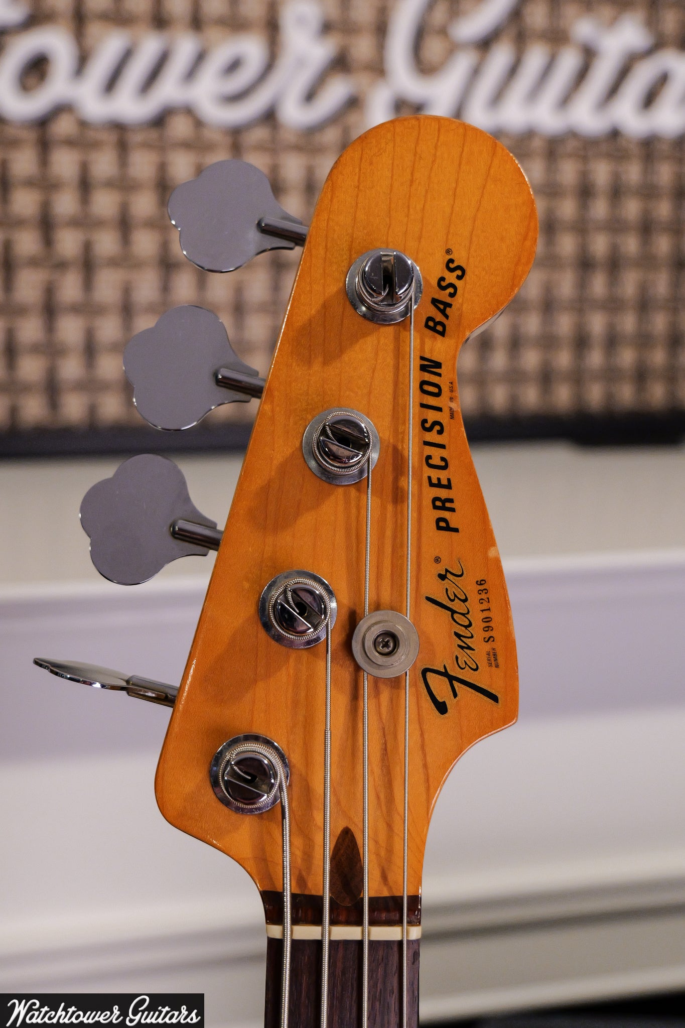 1978 Fender Precision Bass *Custom Color* Crimson Red – Watchtower Guitars