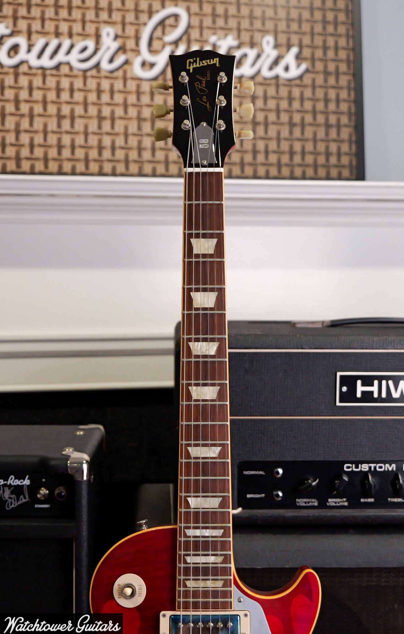 2008 Gibson Custom Shop Hot Rod 58 Les Paul Translucent Cherry Red wit ...