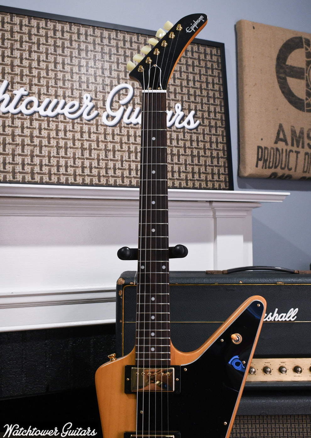 2022 Epiphone Ltd Edition 1958 Korina Explorer Aged Natural ...