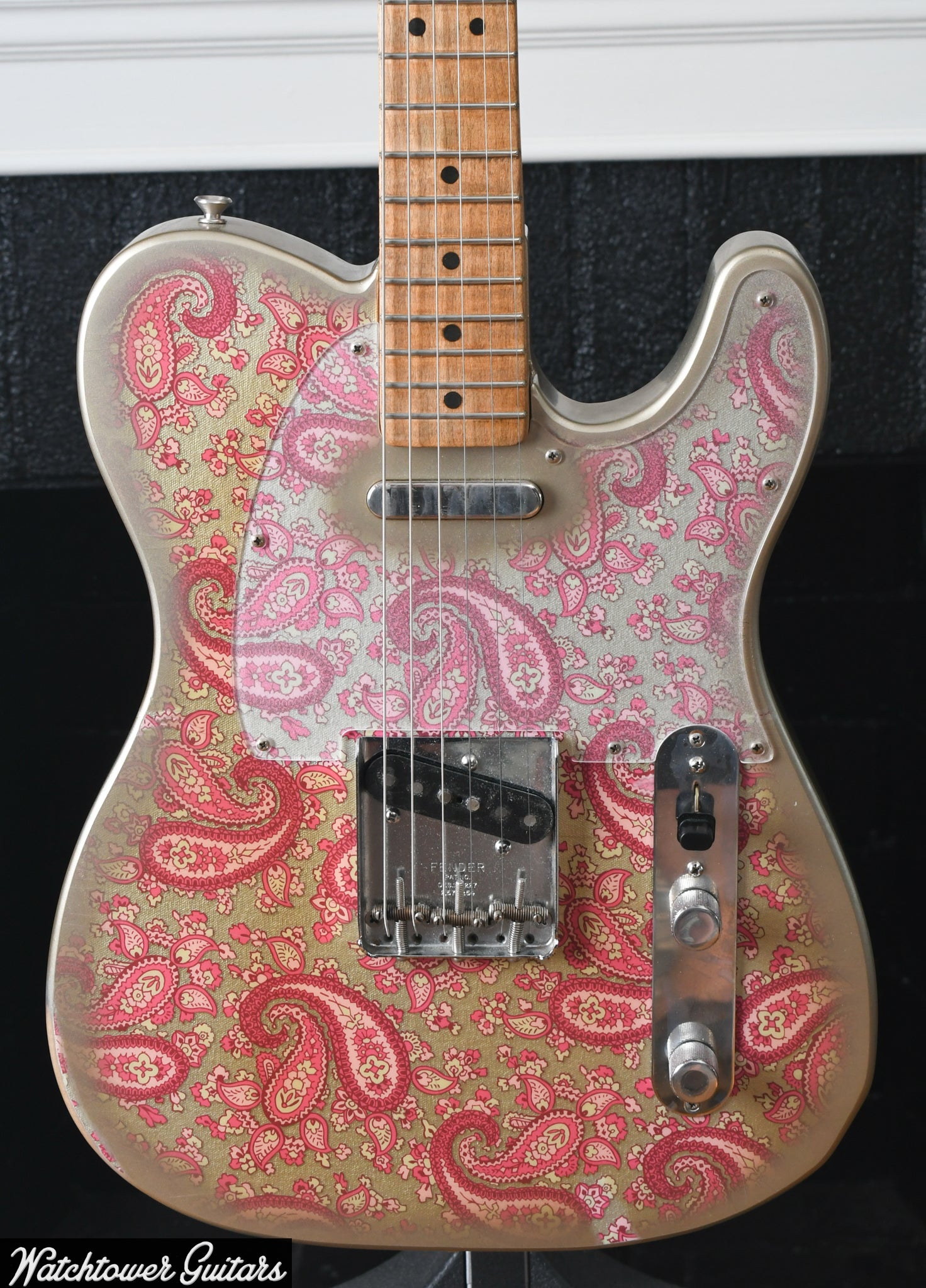 1968 Original Fender Neck Crook Telecaster Aged Gold Paisley Voodoo TE ...