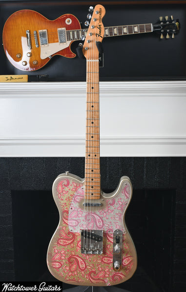 1968 Original Fender Neck Crook Telecaster Aged Gold Paisley Voodoo TE ...