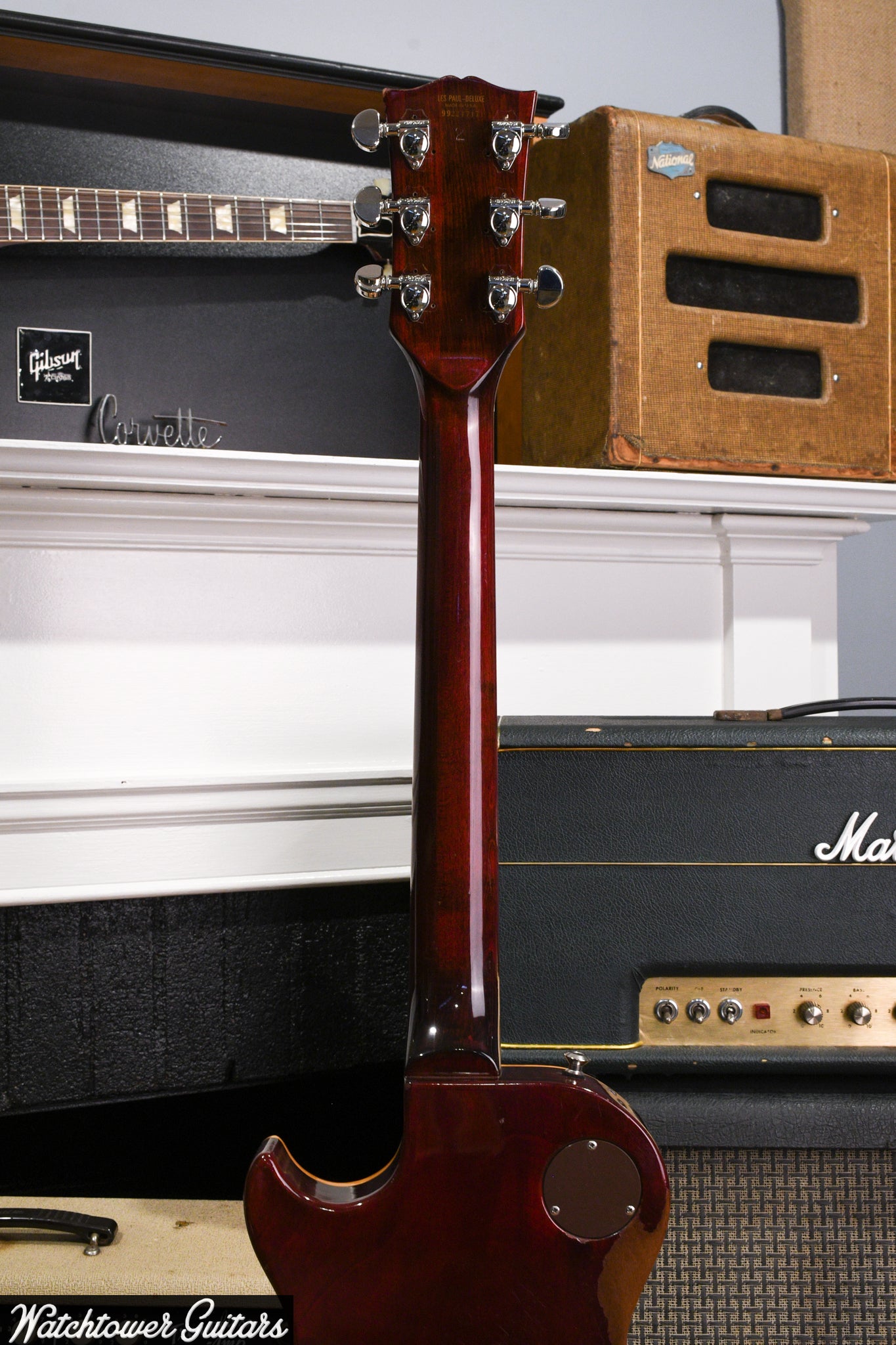 1975 Gibson Les Paul Deluxe Wine Red – Watchtower Guitars