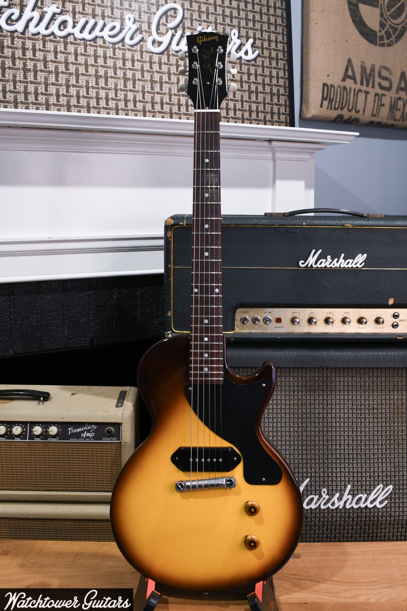 2002 Gibson Custom Shop Historic 1957 Les Paul Jr Tobacco Sunburst ...
