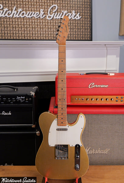 2025 Danocaster Single Cut Double Bound Firemist Gold – Watchtower Guitars