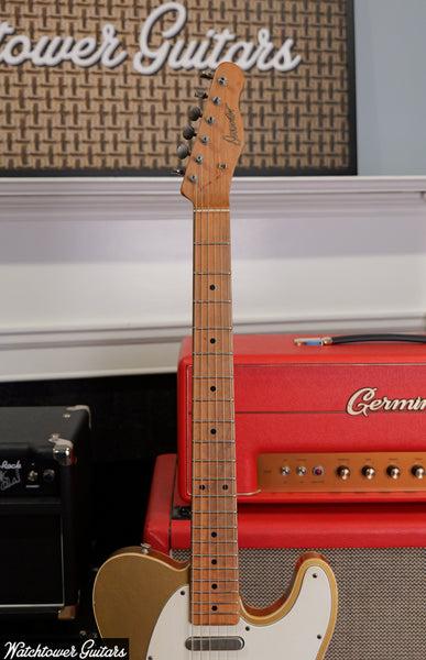 2025 Danocaster Single Cut Double Bound Firemist Gold – Watchtower Guitars