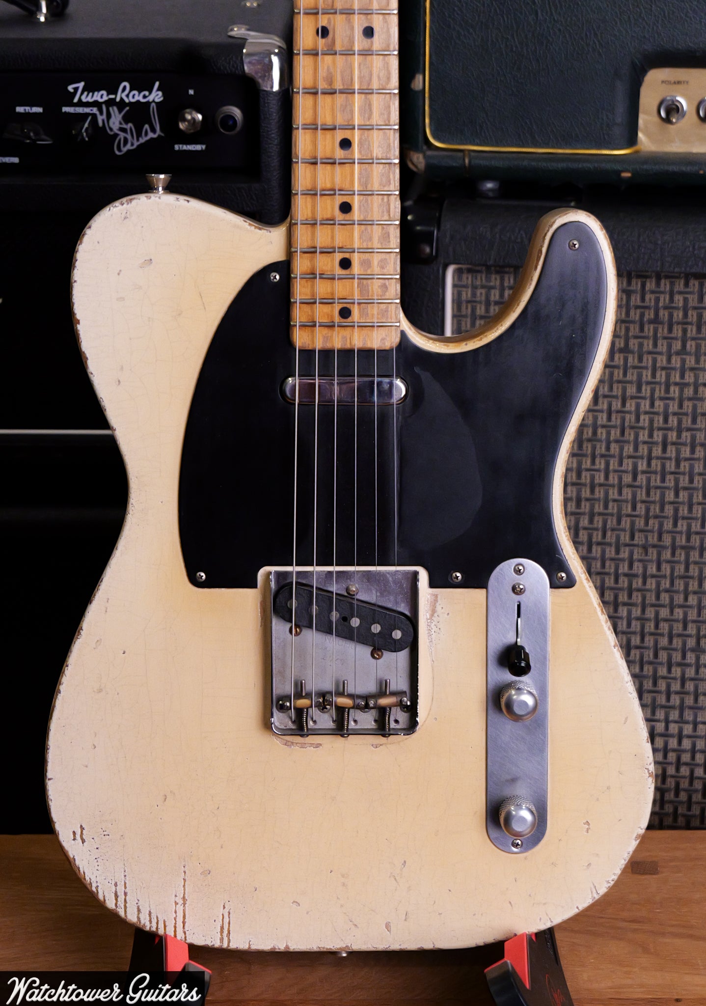 2025 Nacho Telecaster Aged Light Blonde/White Blackguard "Sweet Pea ...