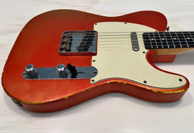 NEW Danocaster Single Cut Faded Candy Apple Red – Watchtower Guitars