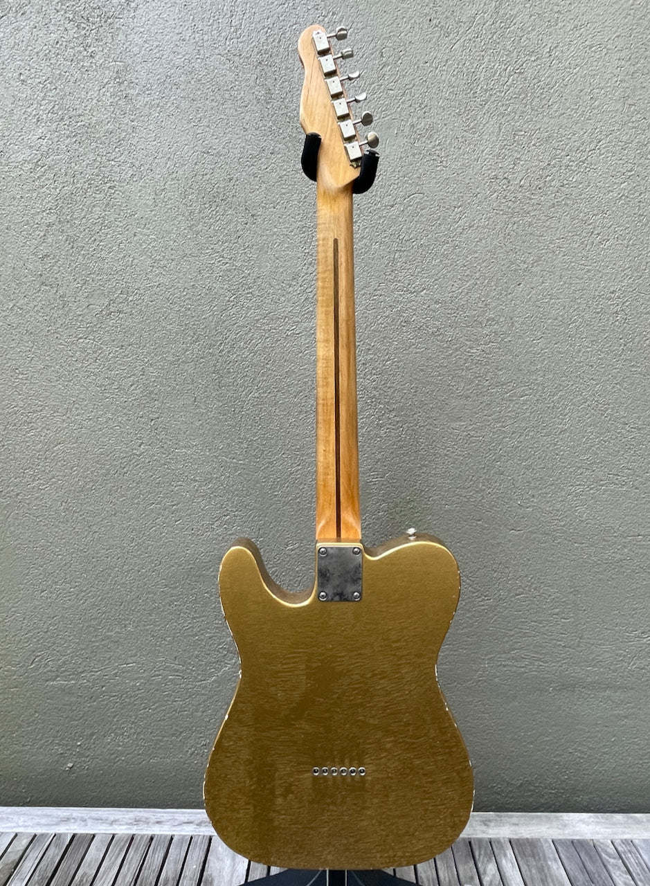 2021 Danocaster Single Cut Firemist Gold Budz Pickups – Watchtower Guitars
